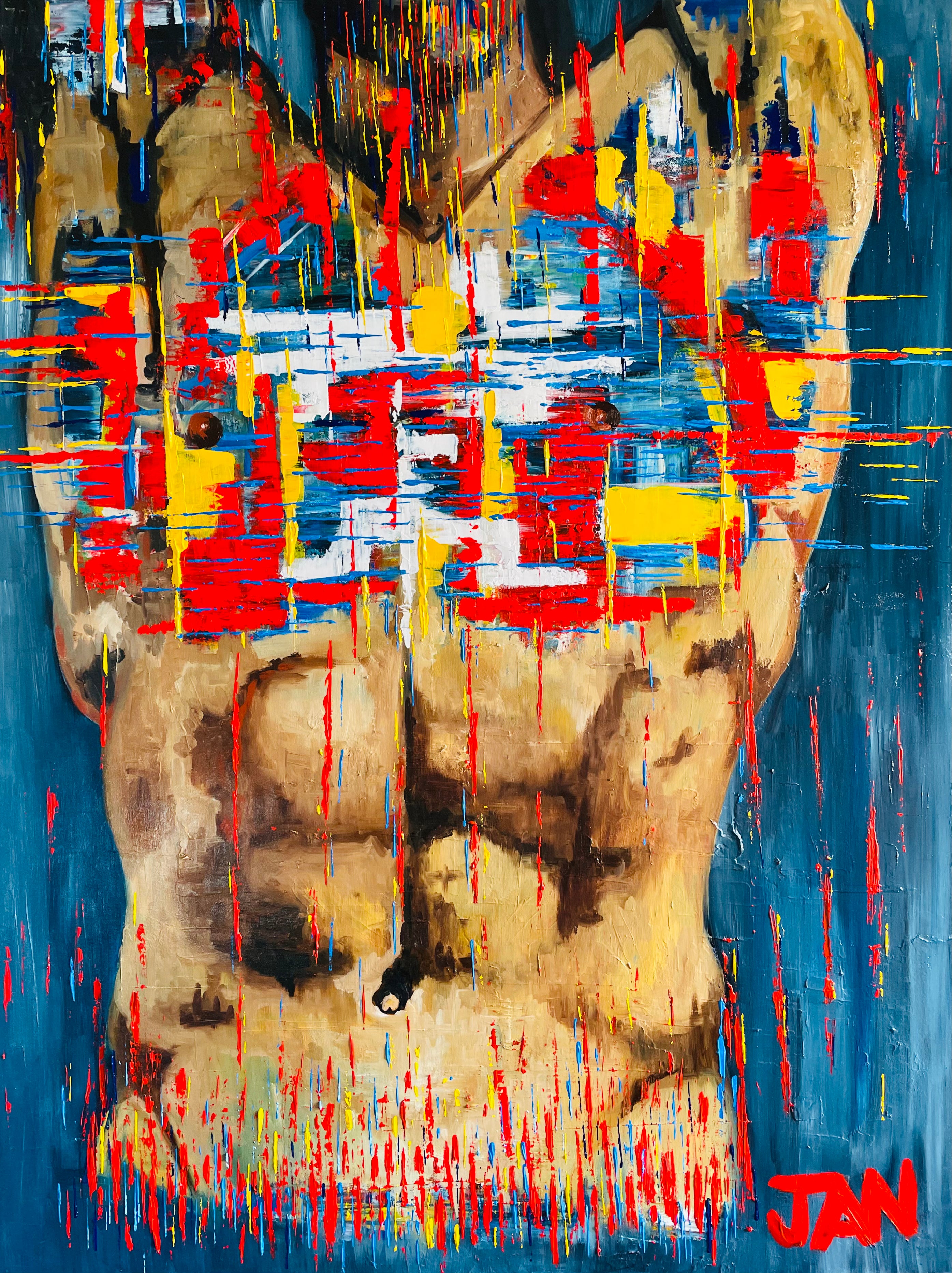 Splash and Oil Painting by Artist JAN – JAN Artist