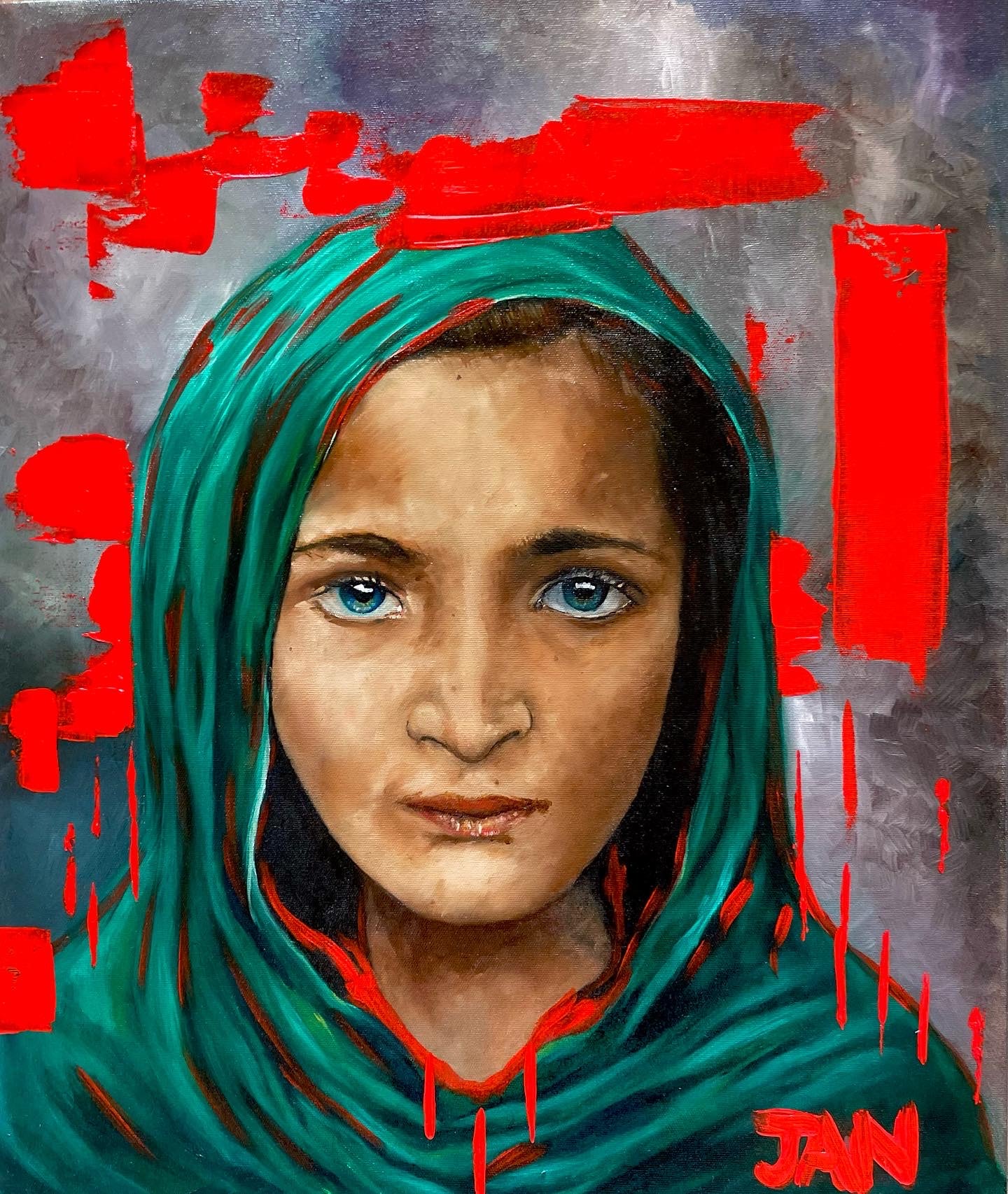 Young Girl Oil Painting by Artist JAN – JAN Artist